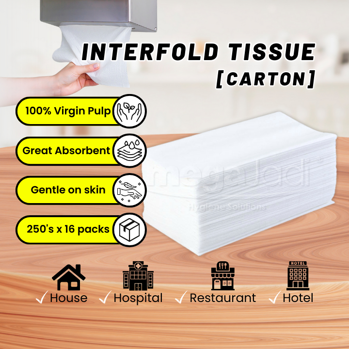 【Carton】Interfold Hand Towel Tissue Paper Towel Kitchen Towel Tissue ...