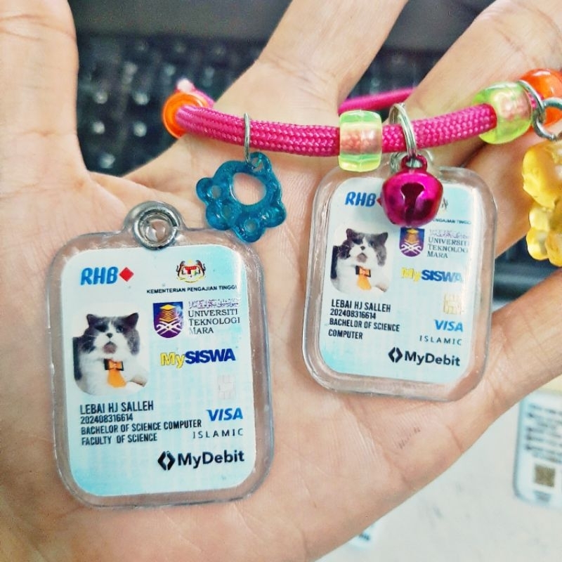 KAD PELAJAR KUCING / STUDENT CARD KUCING / BANK CARD KUCING /KAD SISWA ...