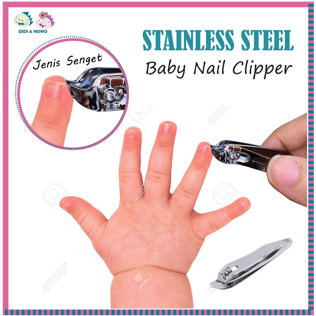 Baby Nail Clipper Stainless Steel Slanted Penyepit Senget Pengepit Kuku ...
