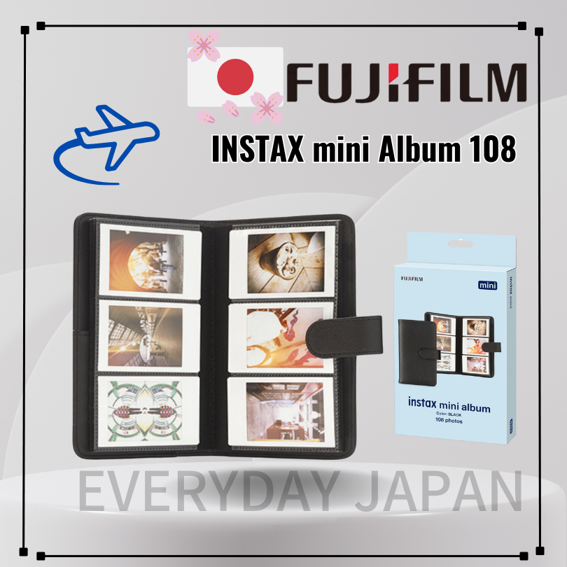 FUJIFILM INSTAX mini Album 108 (holds 108 INSTAX mini films) Black ...