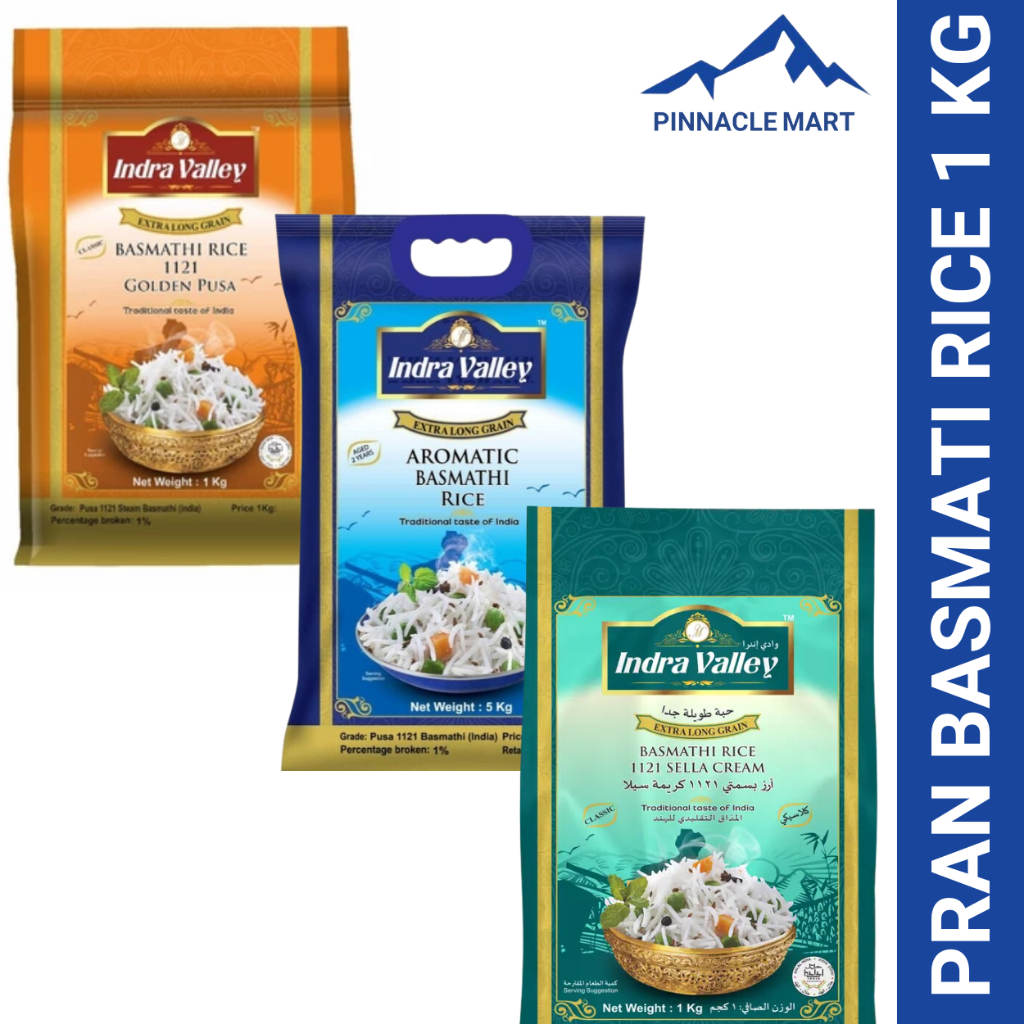 INDRA VALLEY BASMATI RICE 1 KG PUSA 1121 | Shopee Malaysia