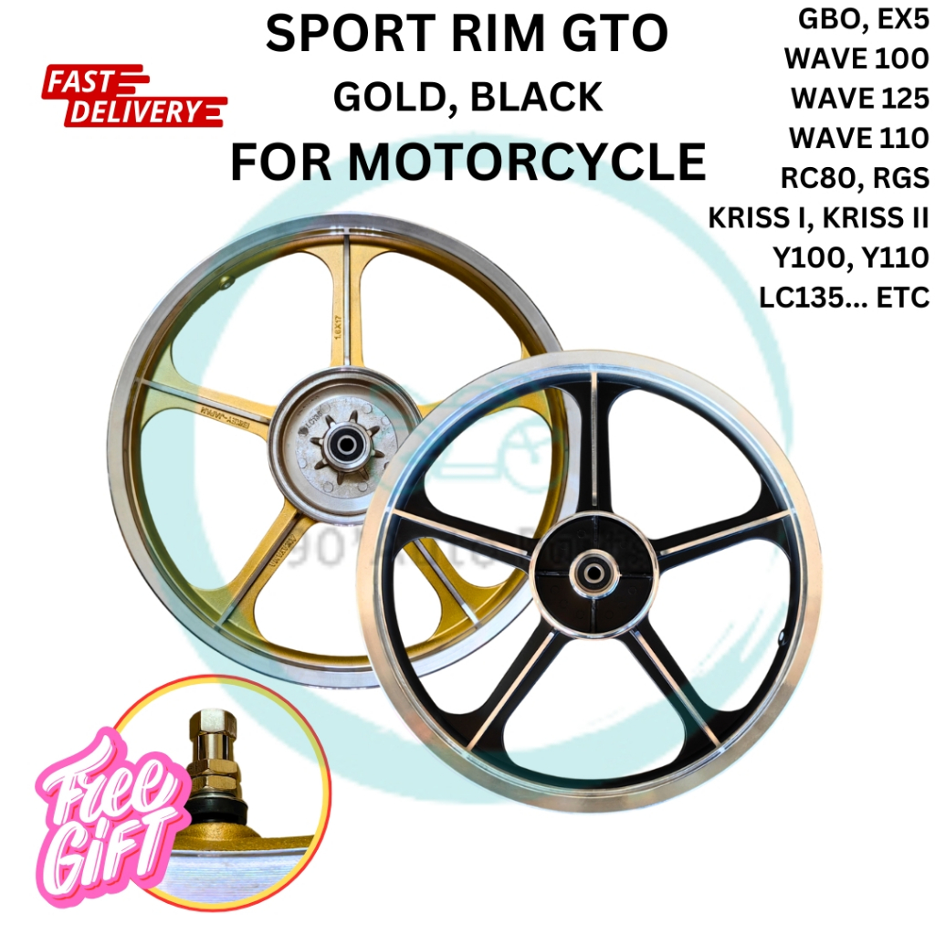 MOTORCYCLE HONDA EX5 HIGH POWER EX5 CLASS 1 SPORT RIM GTO WITH BEARING ...
