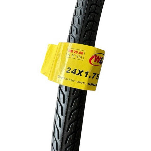 Tayar basikal 24 x 1.75 Brand Wanda king Bicycle Tyre and Tube Brand ...