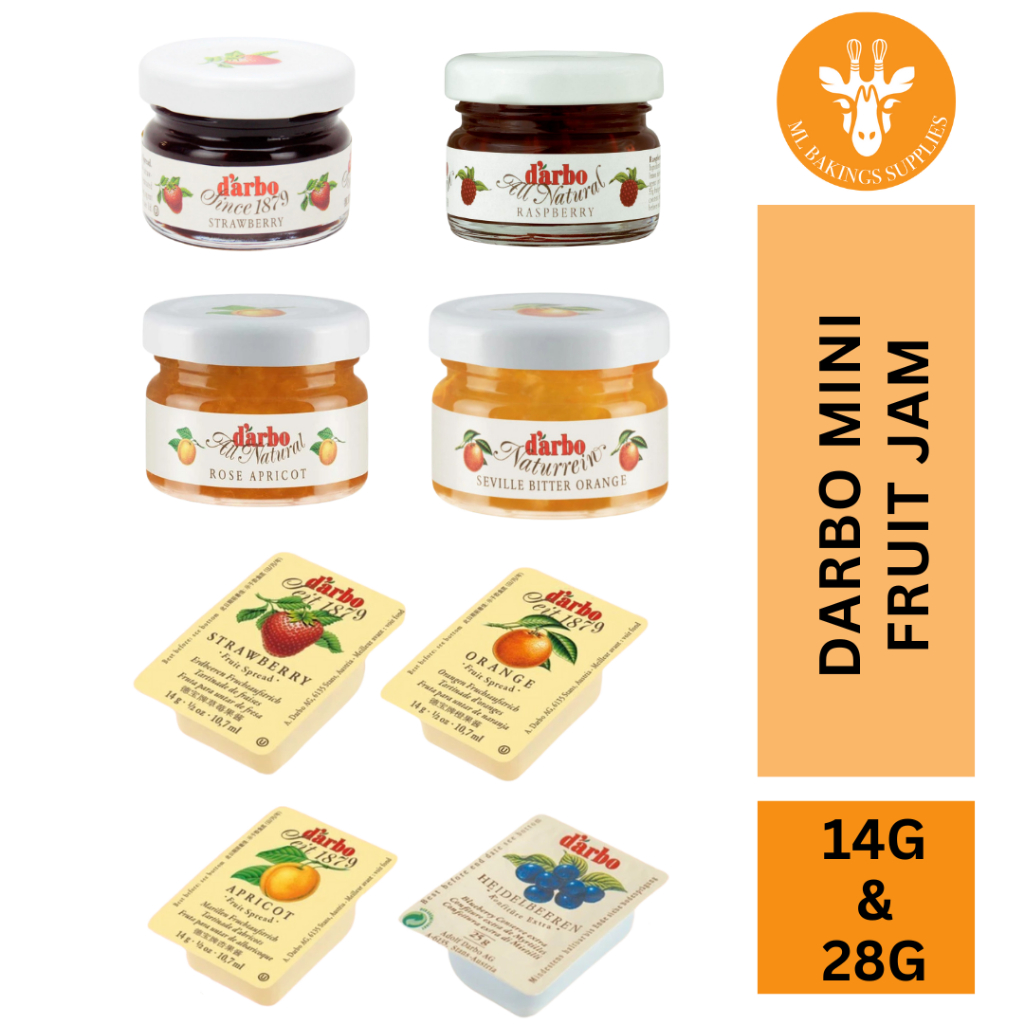 [READY STOCK] Austria Darbo Mini Jam 14g Strawberry Jam | Orange ...