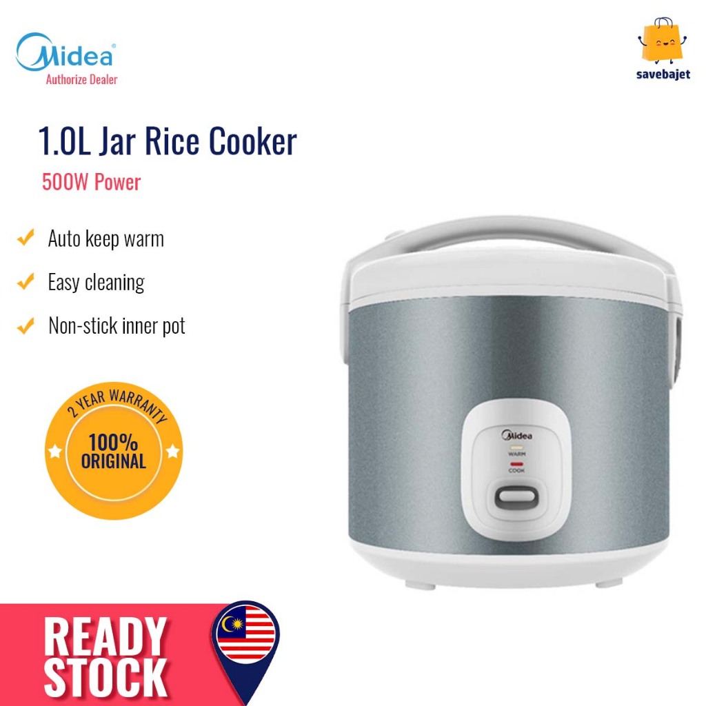 Midea Periuk Nasi Jar Rice Cooker (1.0L) MRM10010BDG | Shopee Malaysia