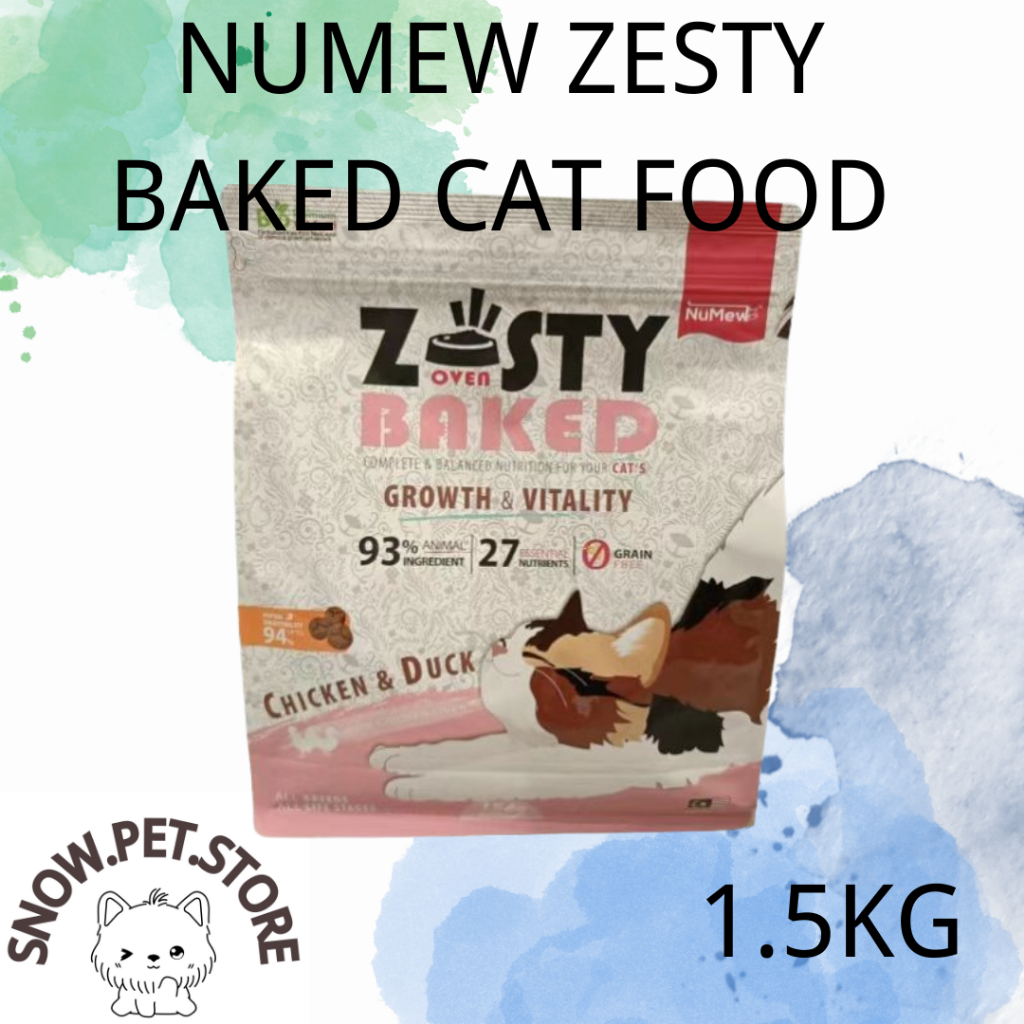 NUMEW ZESTY BAKED CAT FOOD (1.5KG)---CHICKEN & DUCK (GRAIN FREE CAT ...
