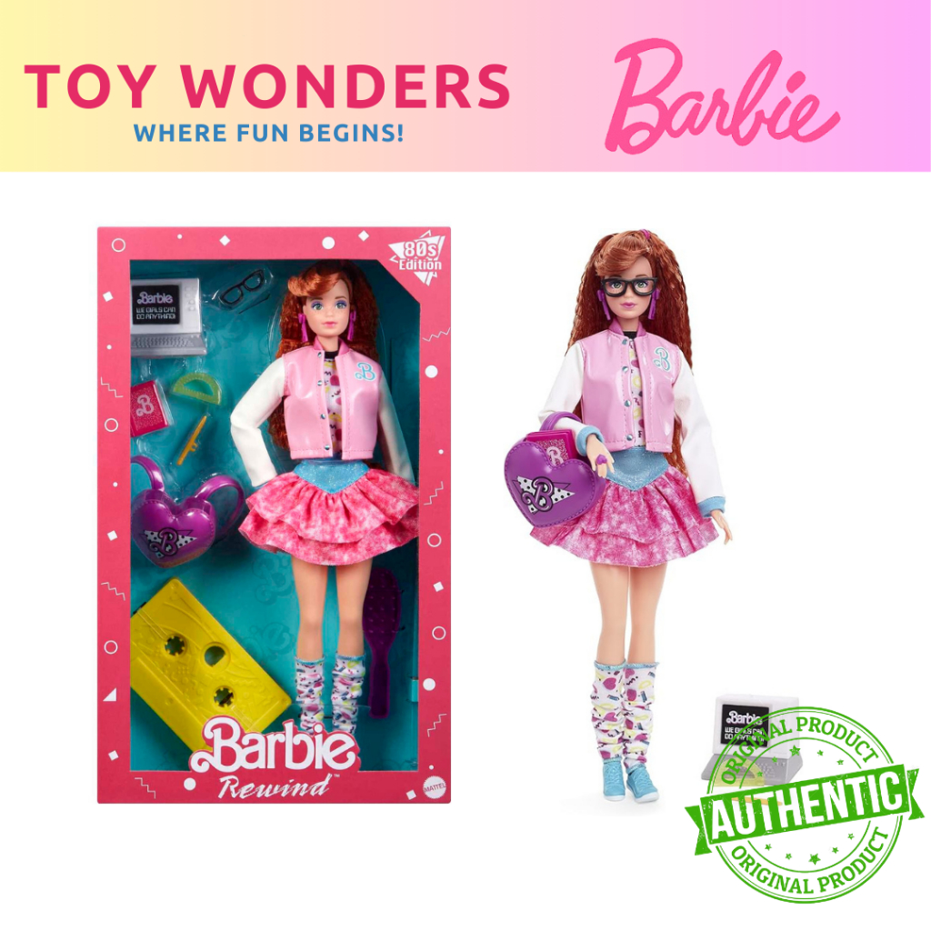 Barbie Rewind Doll Midge, 80s Edition Schoolin’ Around Outfit - Black ...