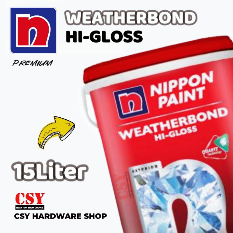 Nippon Paint Weatherbond Flex (OLD PACKING) / WEATHERBOND HI-GLOSS (NEW ...