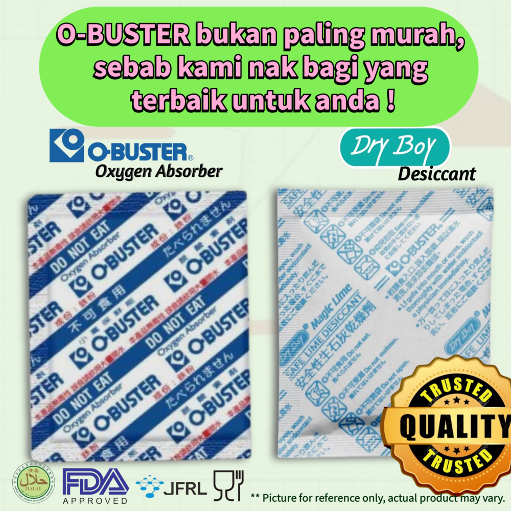 O-BUSTER oxygen absorber, DryBoy Safe Lime Desiccant, oksigen absorber ...