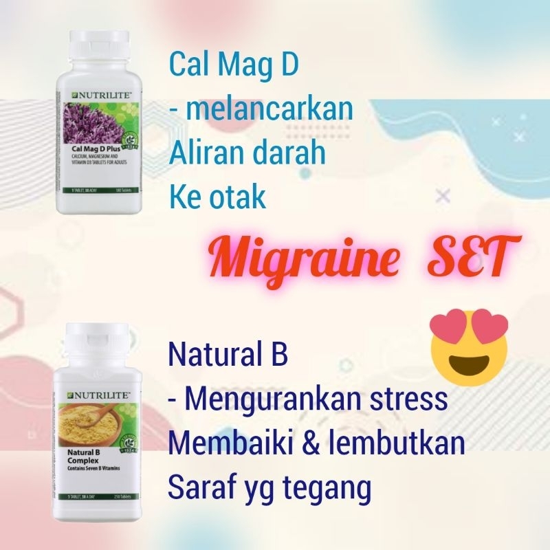 NUTRILITE Migraine SET (trial pack) | Shopee Malaysia
