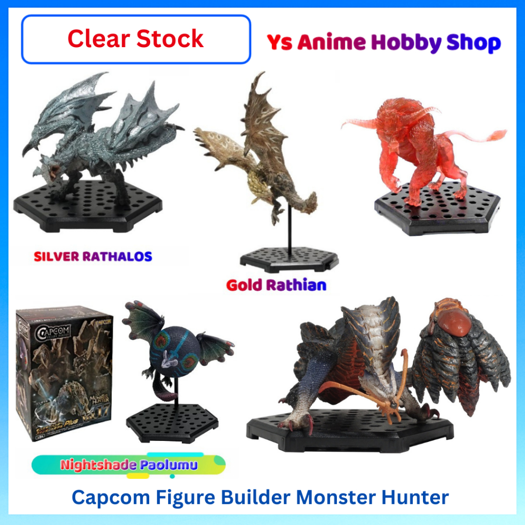 【Clearance Stock】CAPCOM FIGURE BUILDER MONSTER HUNTER Rathalos Rathian ...