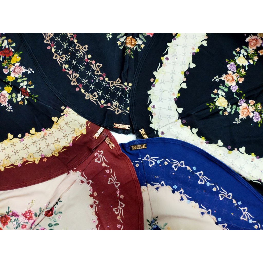 Tudung Sarung Fabulous Colours (FC) Corak Bunga Mawar dan Renda - Beli ...