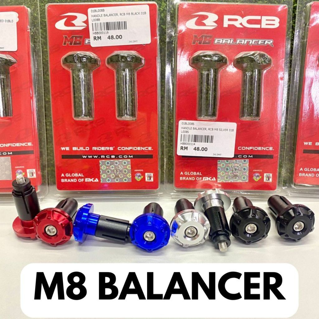 RCB HANDLE BALANCER END GRIP HANDLE BAR END BALANCER M6 M7 M8 BALANCER ...
