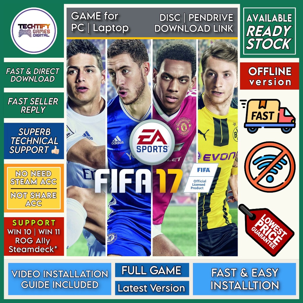 [PC Game] FIFA 17 - Offline [Disc | Pendrive | Download Link] | Shopee ...