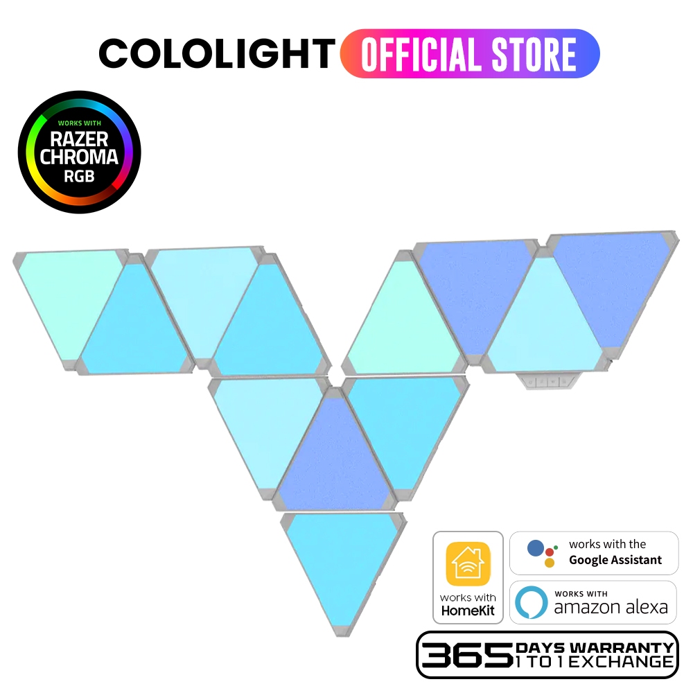 COLOLIGHT TRIANGLE Extension 12 Light Panels Starter Kit Creative Smart ...