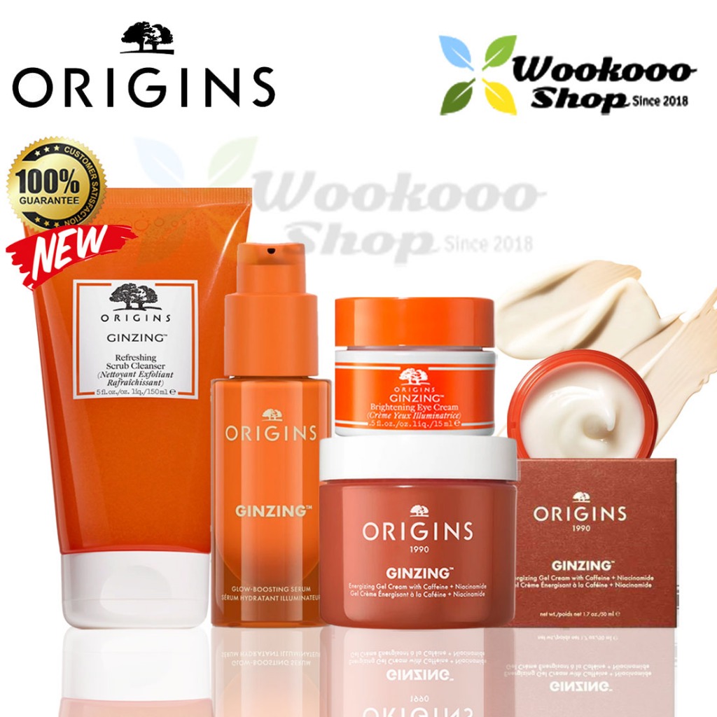 NEW PACKING!! Origins GINZING™ Energizing Gel Face Cream 30ml / 50ml - Into The Glow Brightening ...