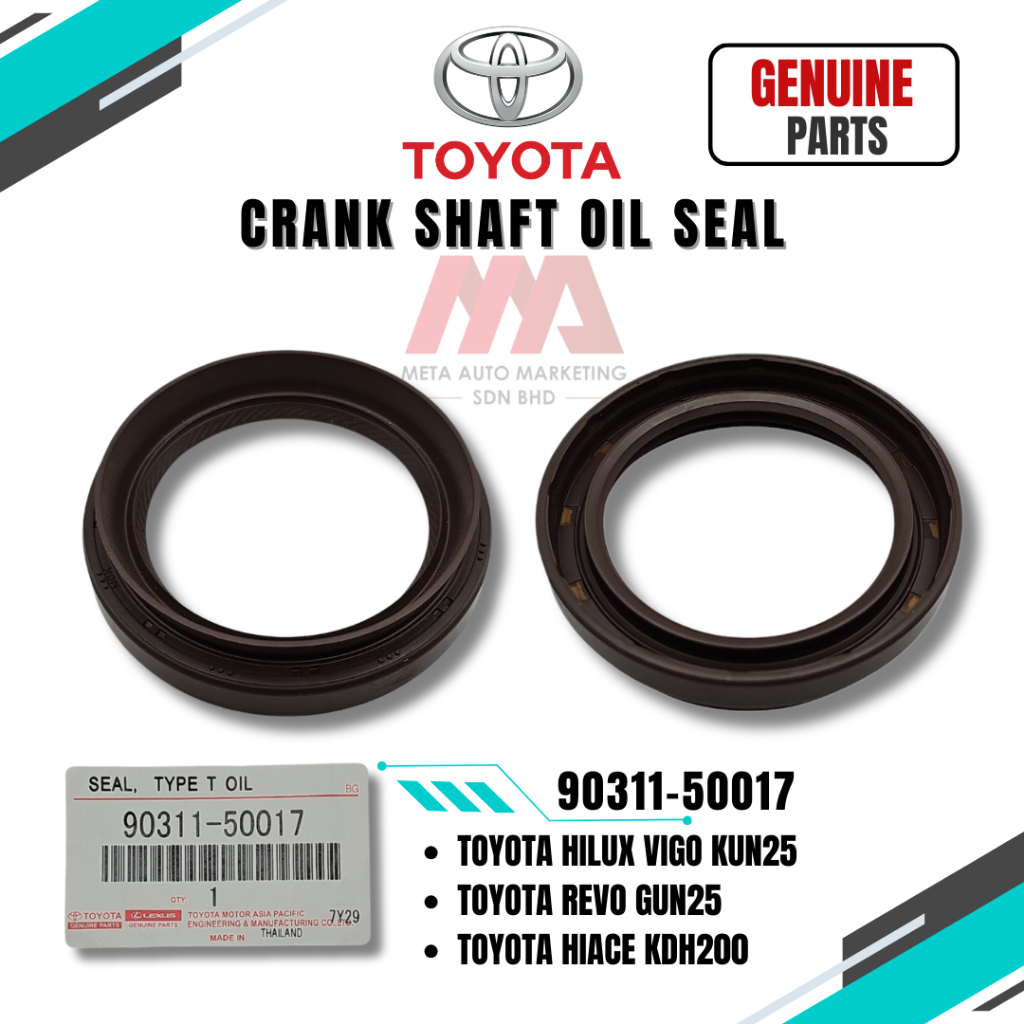 CRANK SHAFT TIMING OIL SEAL TOYOTA HILUX VIGO KUN25 /REVO GUN25 /HIACE ...