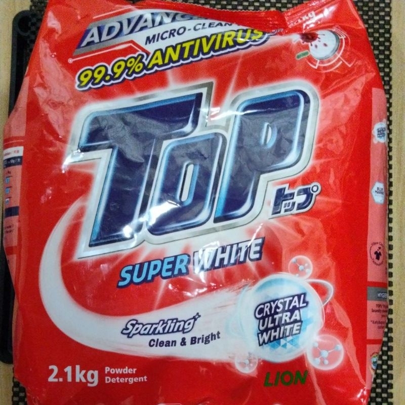 TOP DETERGENT Powder Super White 2.1 KG | Shopee Malaysia