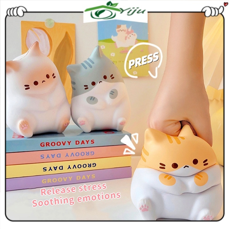 Cute Cat Decompression Toy Coco Cat Pinch Music Slow Rebound Squeeze ...