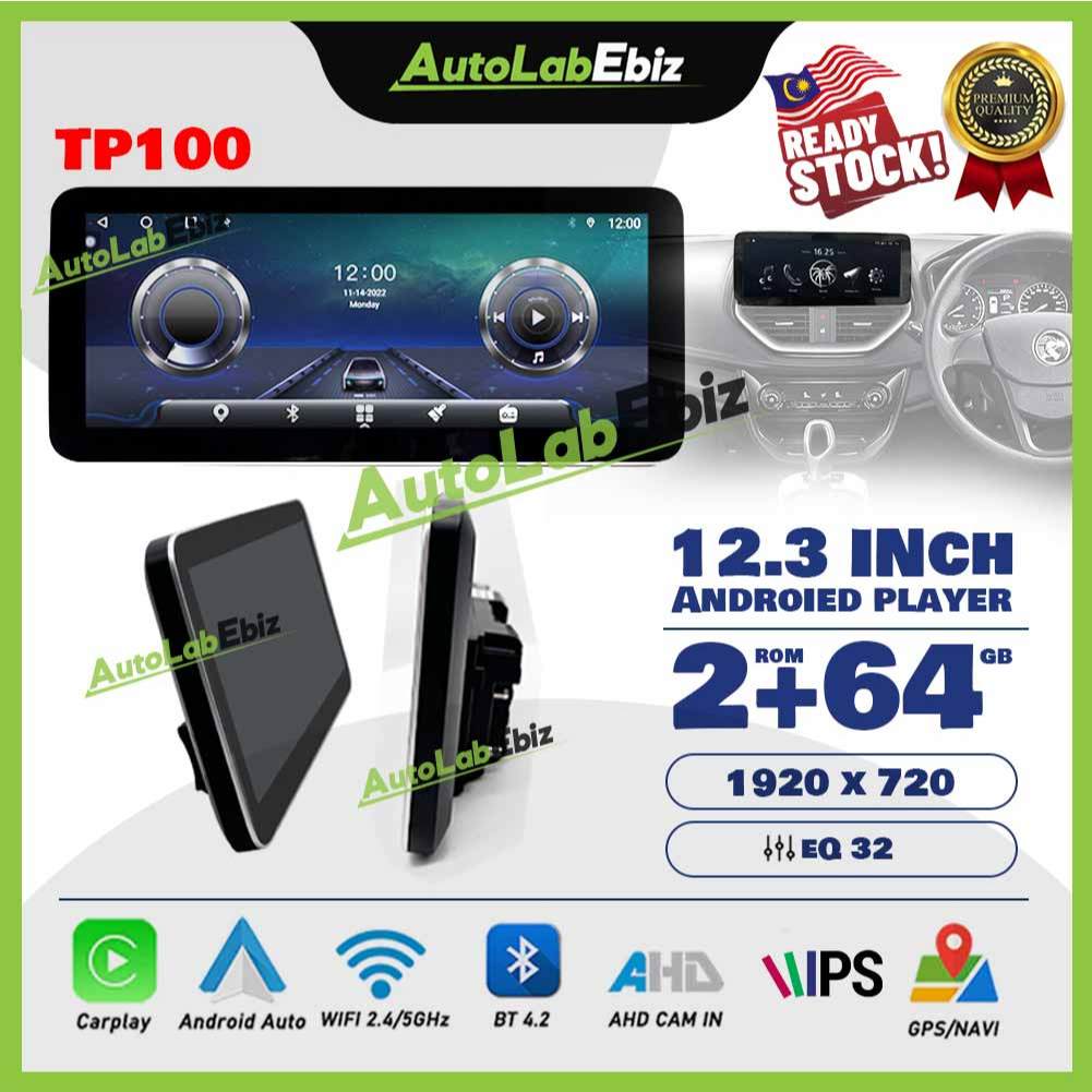 TP100 [2+64g] 12.3 inch EQ Car Android Player wireless carplay | Shopee Malaysia