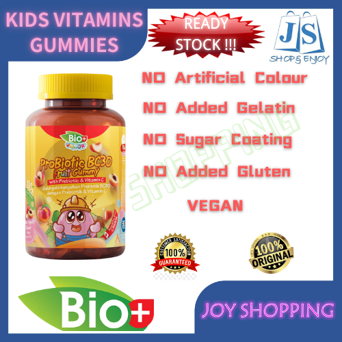 Bioplus Bio+ Junior Probiotic BC30 FRUIT Gummy (60's) EXP: 01/2027 ...