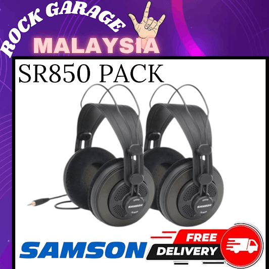 Samson SR850 - Semi-Open Studio Headphones, 2-Pack (SR-850) | Shopee ...