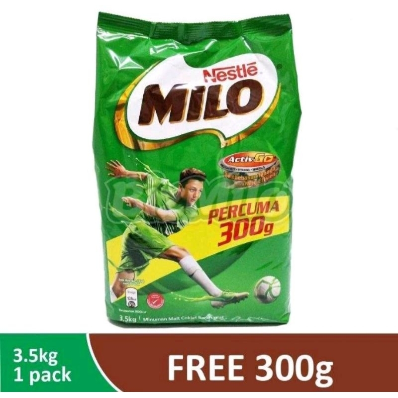 milo 3.5kg (ACTIVE GO) PERCUMA 300g | Shopee Malaysia