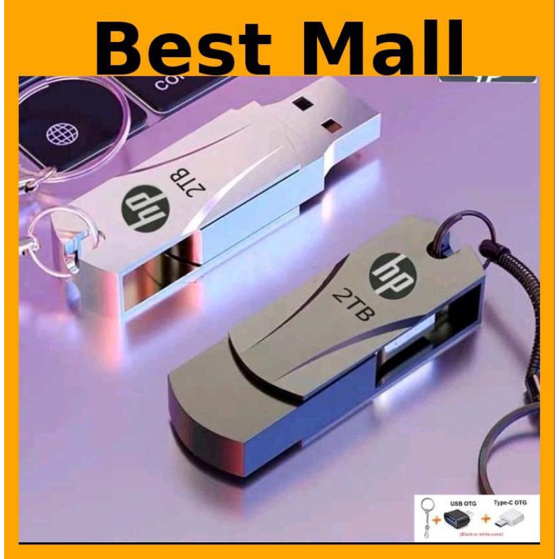 2TB [💯 ORIGINAL] HP HIGH SPEED PEN DRIVE ROTATING USB FLASH DRIVE 2TB ...