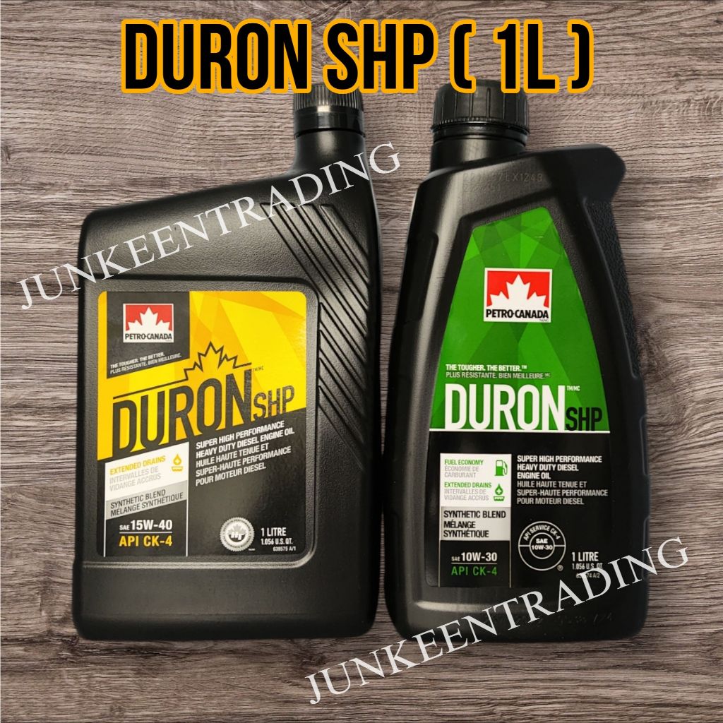 1L Petro-Canada Duron SHP 10W-30 10W30 / 15W-40 15W40 Synthetic Blend ...