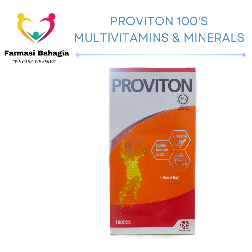 [ Exp 6/2025 ] PROVITON SOFTGELS 100'S - Multivitamin & Mineral for ...