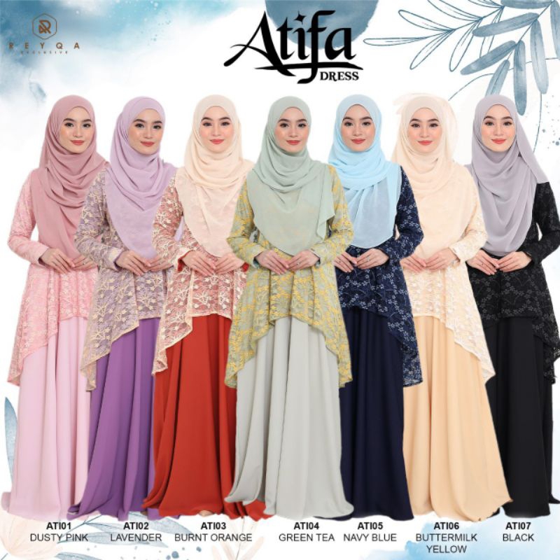 NUREENA DRESS ATIFA DEWASA | Shopee Malaysia
