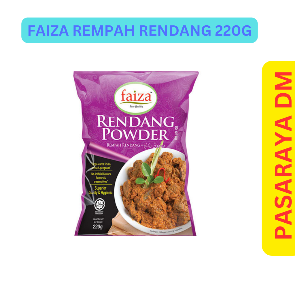 Faiza Rempah Rendang 220G (FAIZA RENDANG POWDER 220G) | Shopee Malaysia