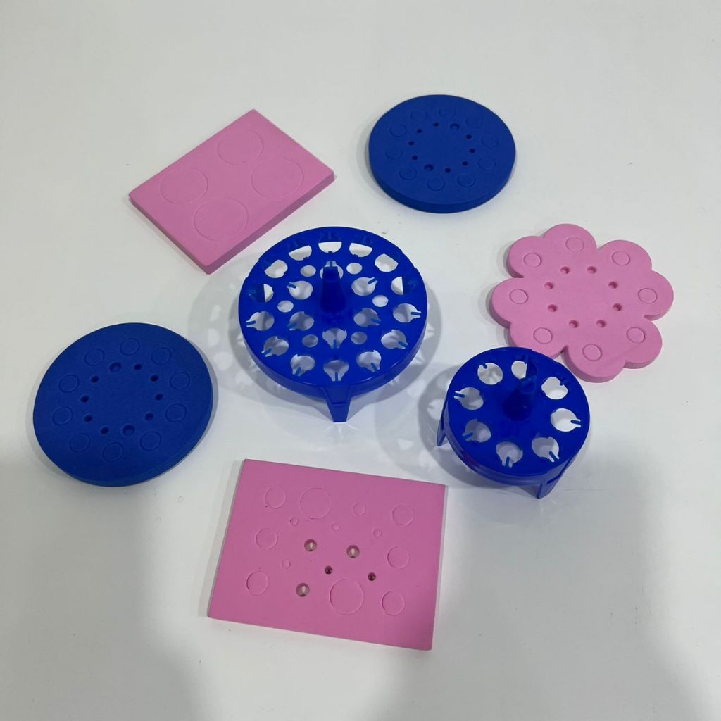 Floating rack for microcentrifuge tube holder foam/plastic 0.2 0.5 1 ...
