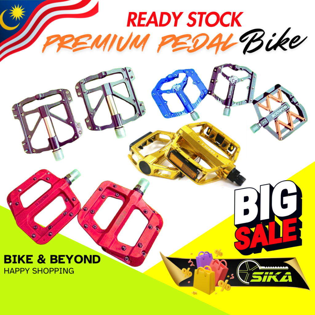 SIKA PD Paddle Bicycle Premium Alloy Pedal Basikal MTB Fixie Road bike ...