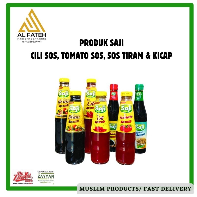 Saji Sos cili, Saji Sos tomato, Saji Sos Tiram, Saji Kicap Manis, Saji ...