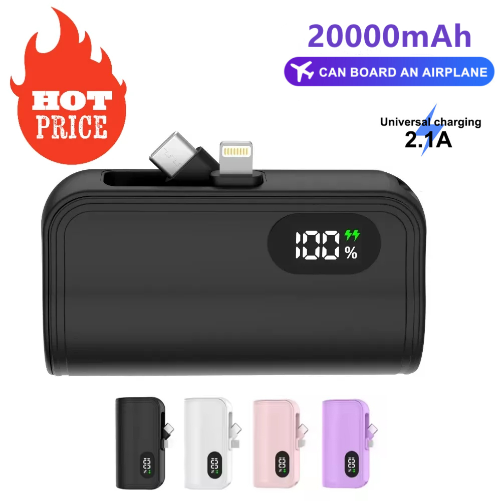 20000mAh Mini Power Bank Digital Display PD22.5W Fast Charge Compact ...