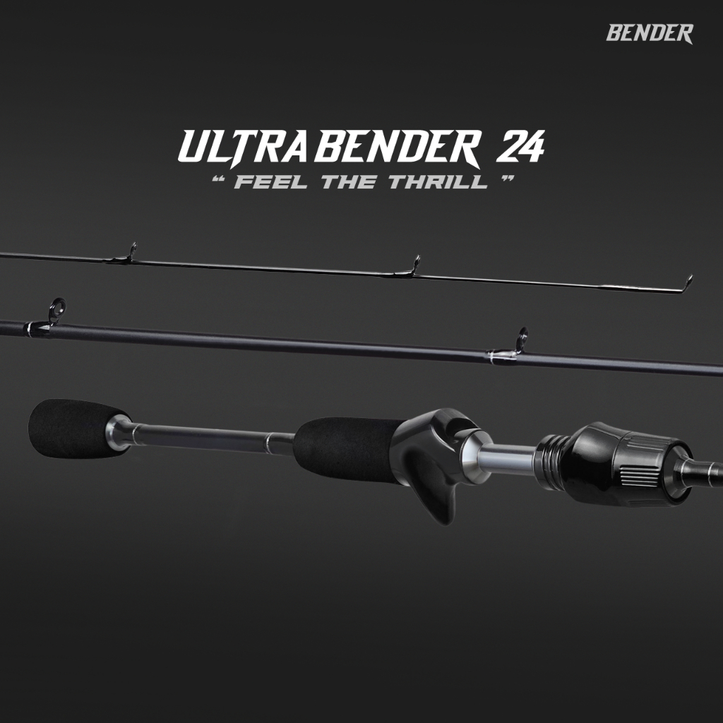 Bender UltraBender 24 Ultra Light Baitcasting Fishing Rod Joran Pancing ...
