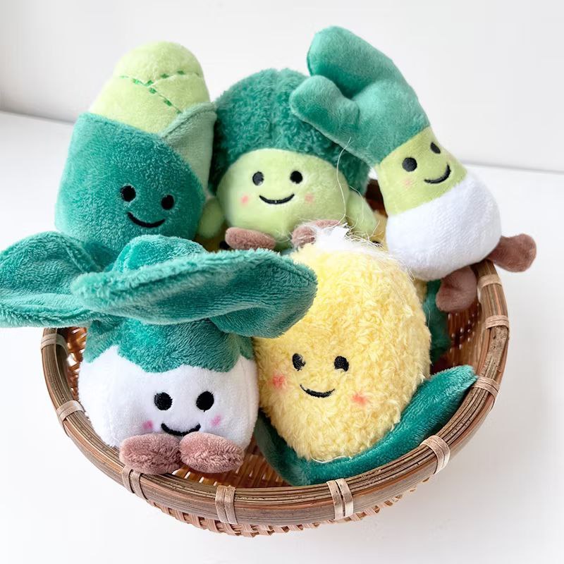 【KEYCHAIN】Vegetable Keychain Gold lobster clasp Interactive Chinese ...