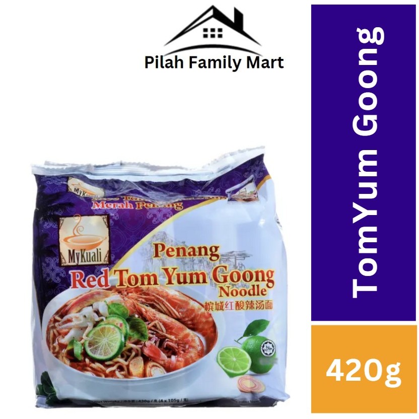 Red Tom Yam Gong MY KUALI Noodle 4 x 105g (Single Pack) | Shopee Malaysia