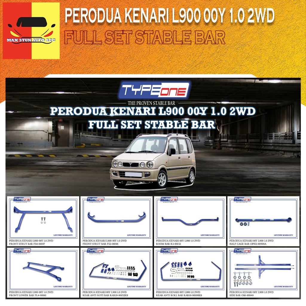 TYPE ONE 100% ORIGINAL PERODUA KENARI L900 00Y 1.0 2WD FULLSET STABLE ...