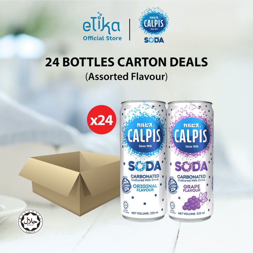 Calpis Soda 320ml x 24 cans (Carton) | Shopee Malaysia