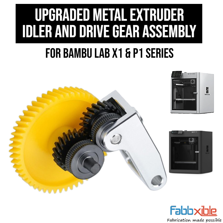 Upgraded Hardened Steel Extruder Drive Gear Assembly Set for Bambu Lab ...