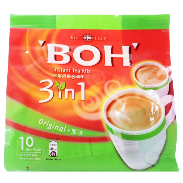 BOH 3 in 1 Instant Tea Mix - Original (20g x 10 sticks) | Shopee Malaysia