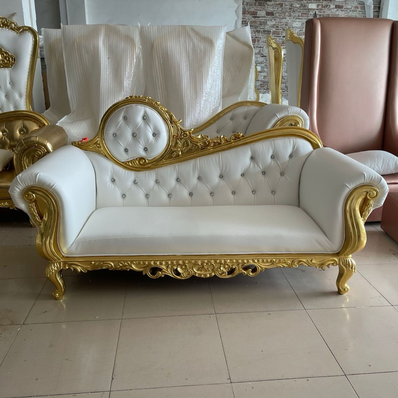 [PREORDER] LUXURY KING ROYAL STYLE GOLDEN WOOD FRAME SOFA SET FURNITURE ...