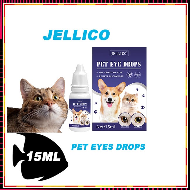 [SISTER PET] JELLICO Pet Eye Drops / Cat Eye Drop / Dog Eye Drops 15ML ...