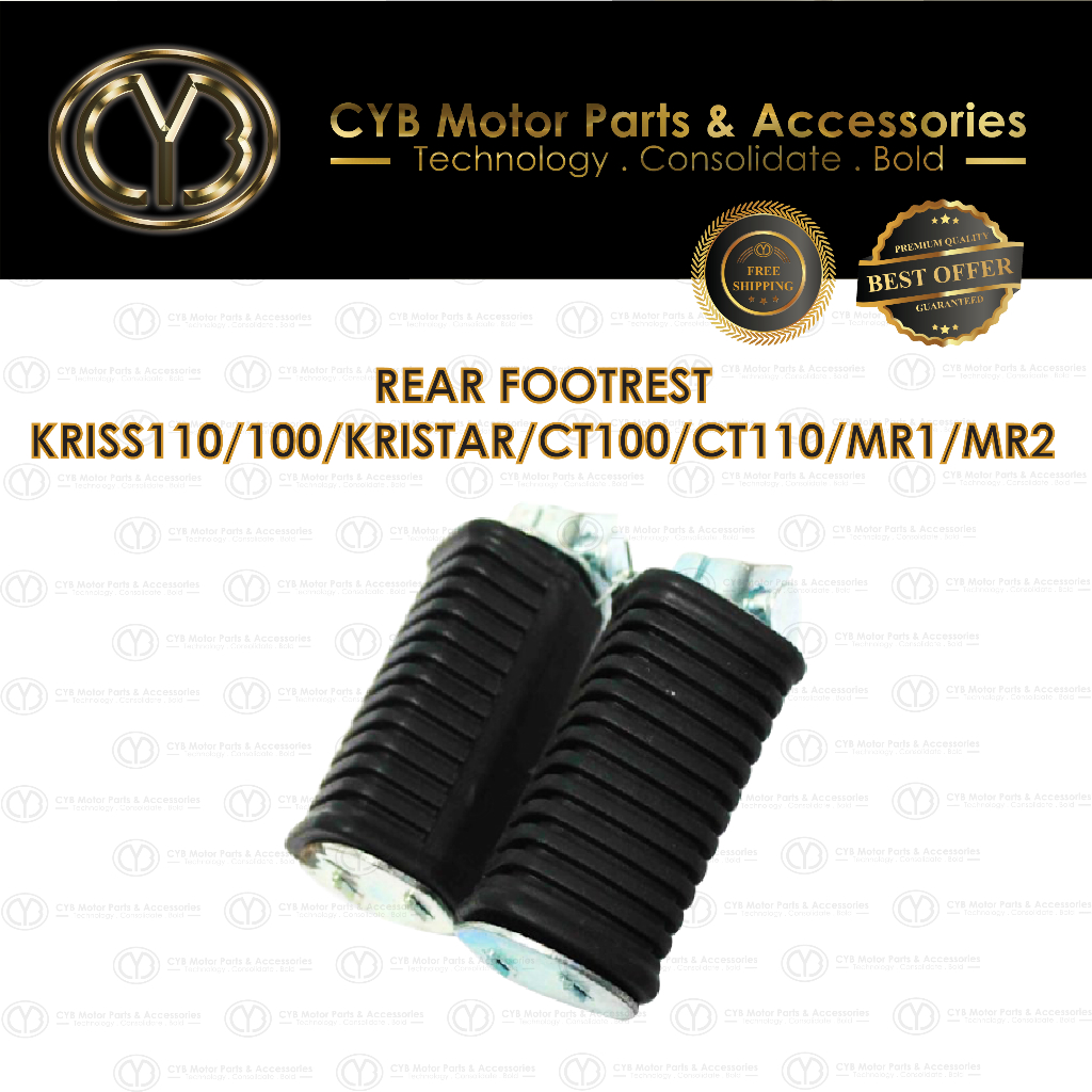 Rear Footrest MODENAS KRISS110 KRISS100 KRISTAR CT100 CT110 MR1 MR2 Pijakan Kaki Belakang ...
