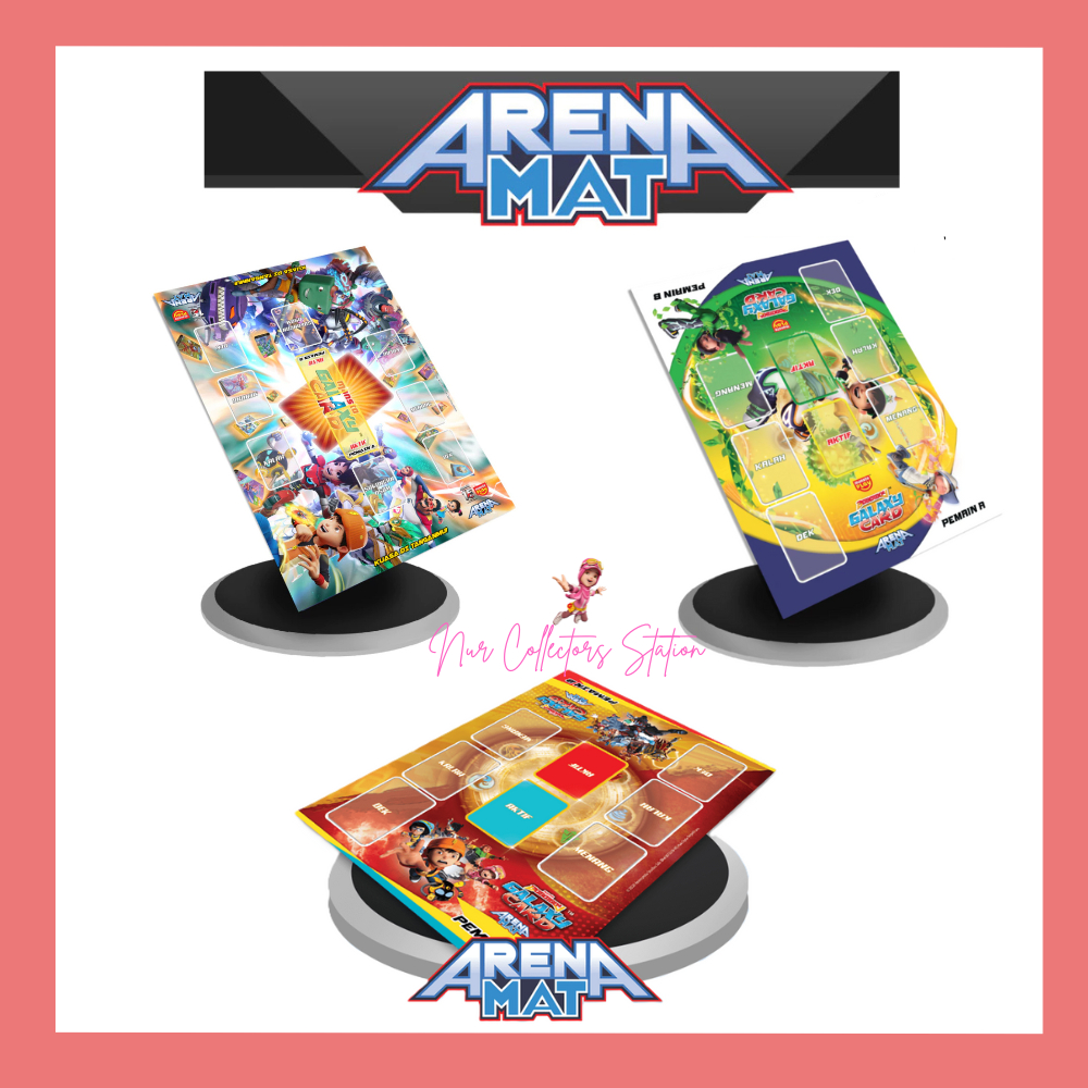 Boboiboy Galaxy Card Arena Mat V1 & V2, Monsta Galaxy Card Arena Mat V3 ...