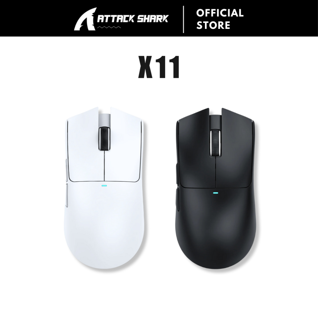 ATTACK SHARK X11 Wireless Gaming Mouse 3 Modes Connection PAW3311 ...