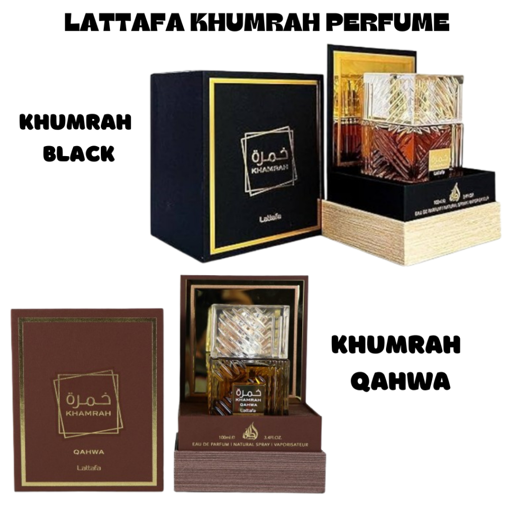 ( Ready Stock) Lattafa Khumrah Qahwa & Khumrah Black EDP 100ml Perfume ...