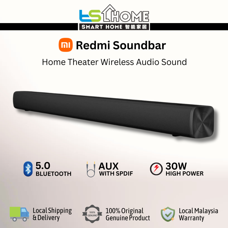 Xiaomi Redmi Mi TV SoundBar Speaker - Black (30W) Sound Bar Bluetooth 5 ...